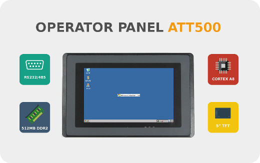 mobilator.pl | Industrial operator panel HMI ATT500 | HMI Operator Interface Panels